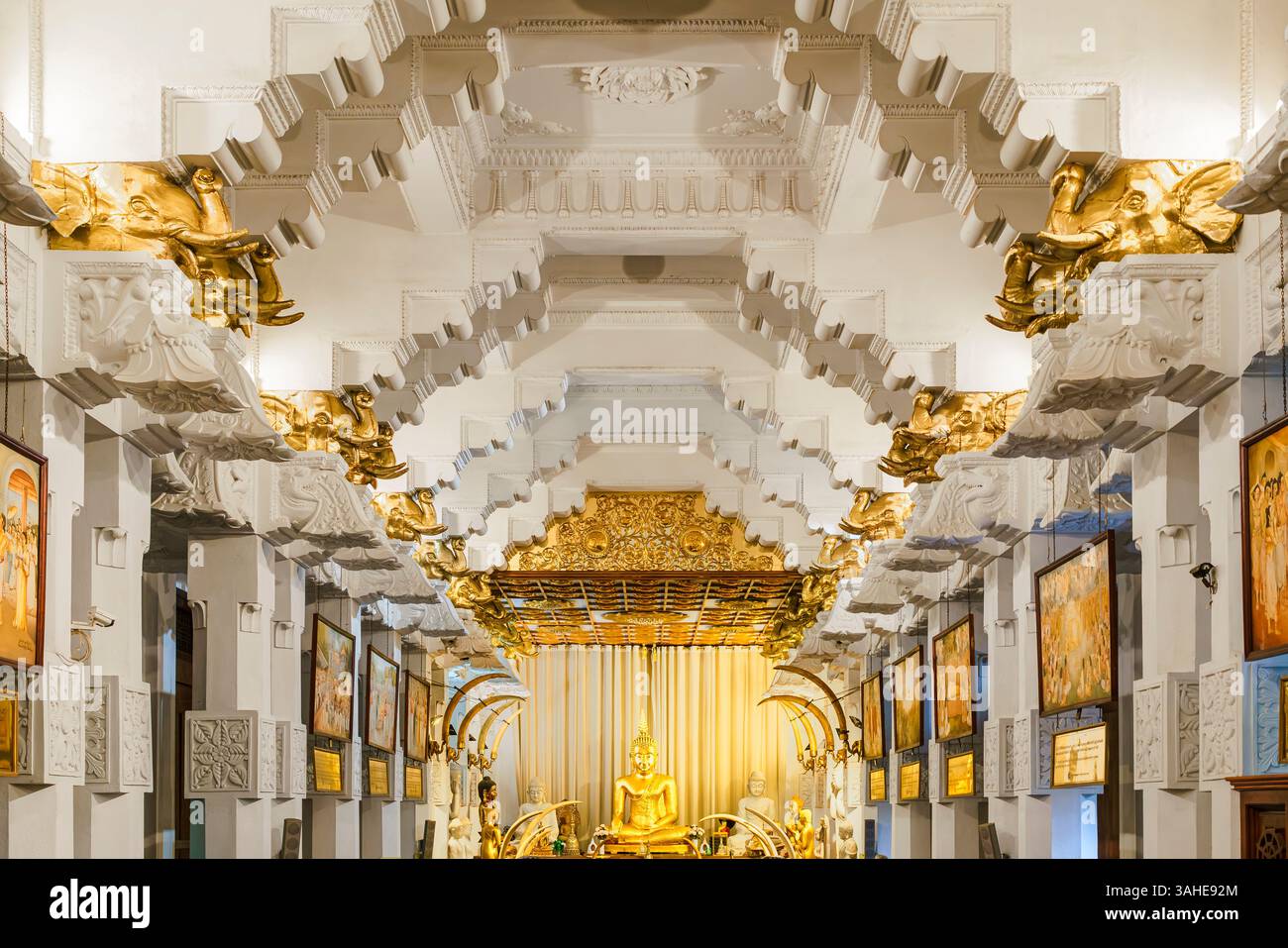 The image showcases the Temple of the Sacred Tooth Relic in Kandy, Sri ...