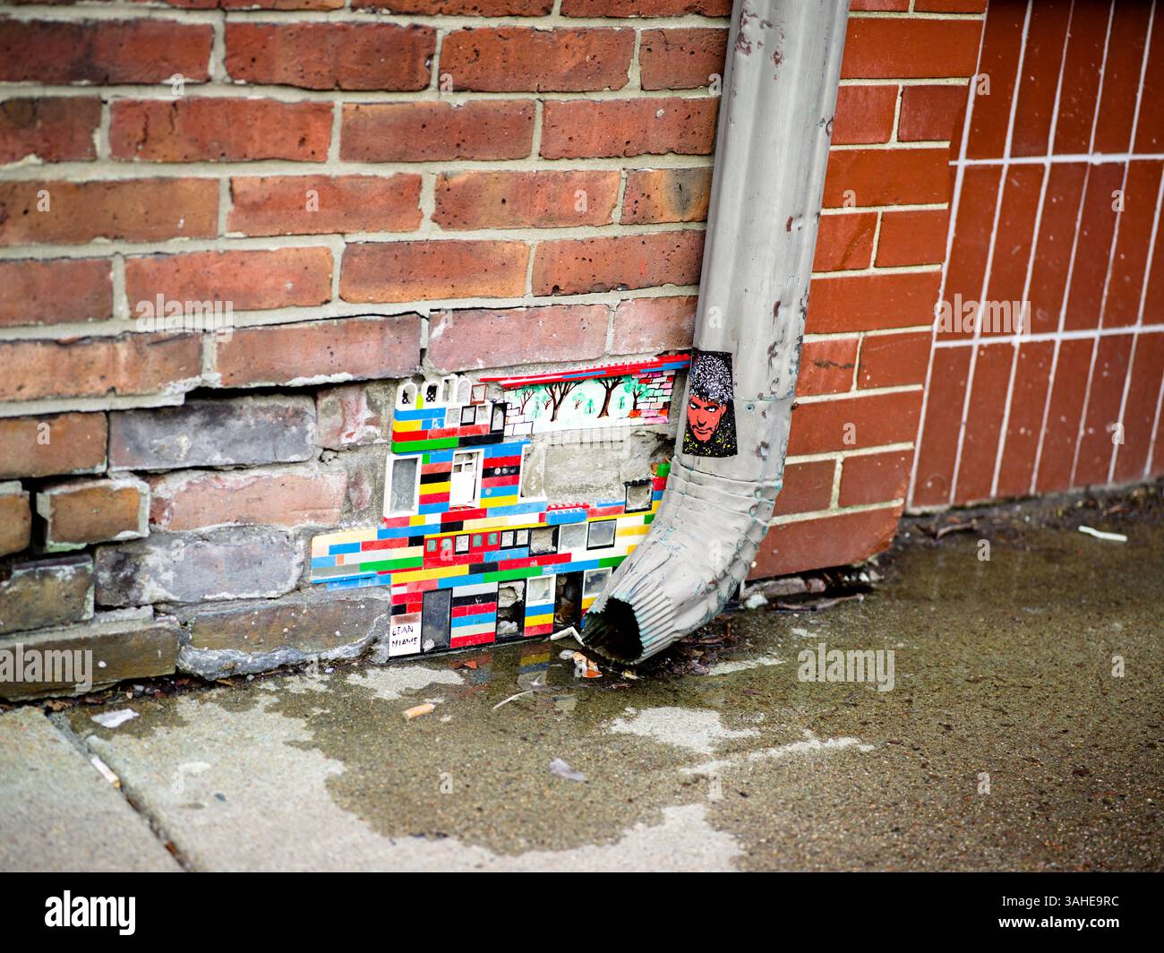Street Art Boston Street Lego Art Boardwalk Stock Photo - Alamy