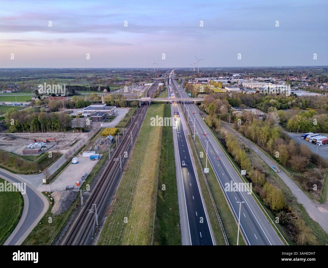 E19 Breda-Antwerp, Brecht, Antwerp, Belgium, April 8th, 2025, A ...