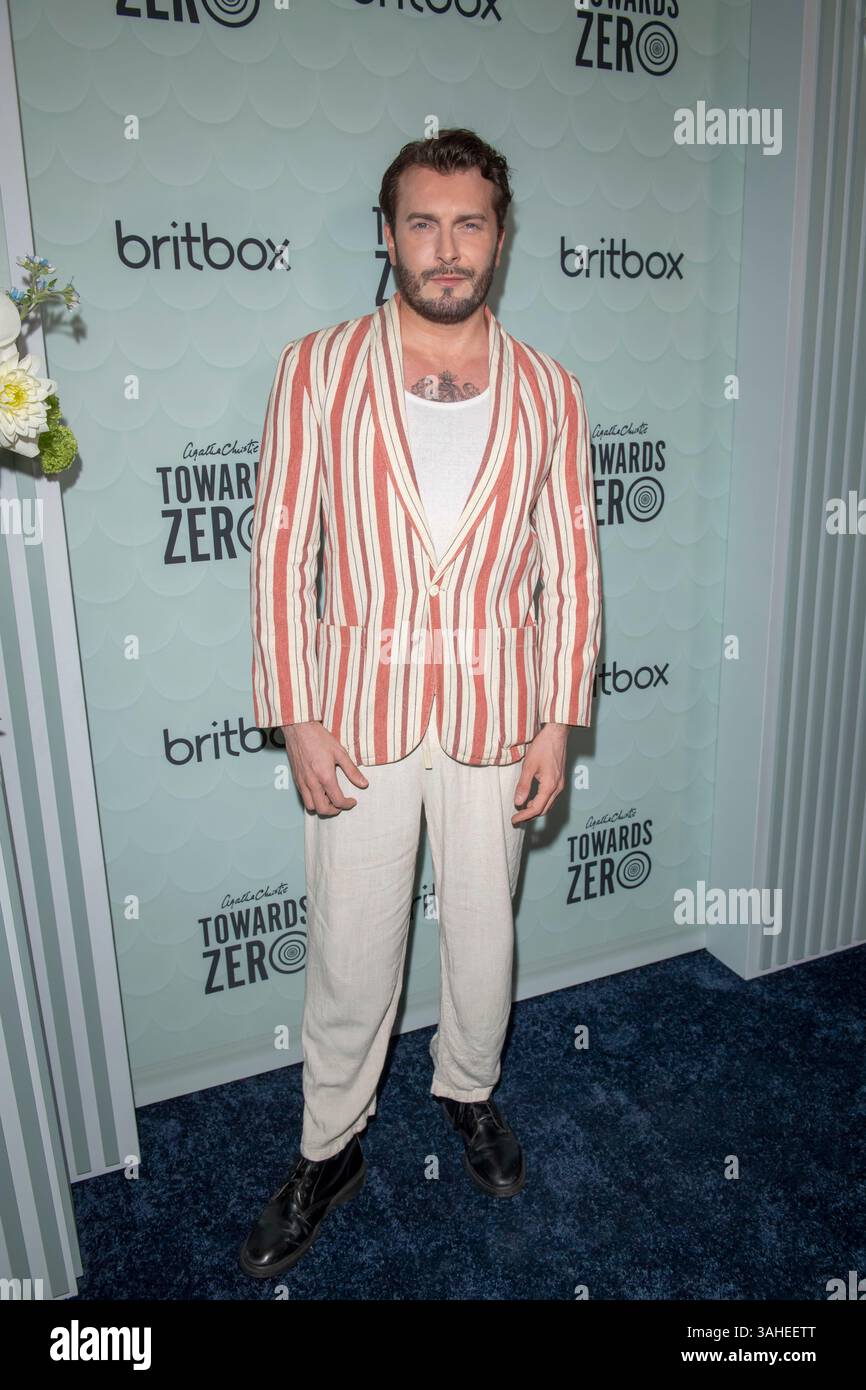 New York, United States. 09th Apr, 2025. Cameron Moir attends Agatha ...