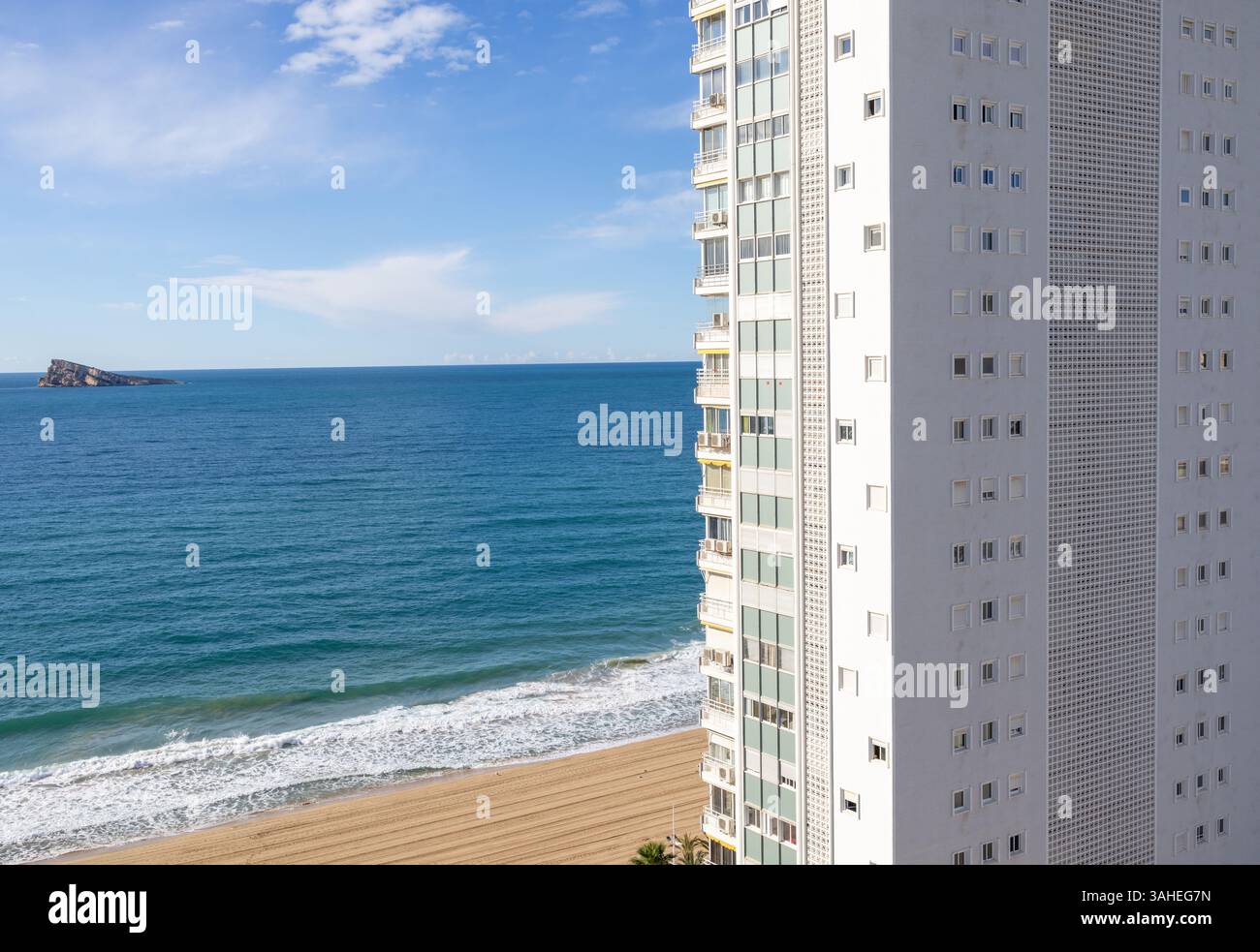 Photo located in the town of Benidorm in Spain showing the rock in the ...
