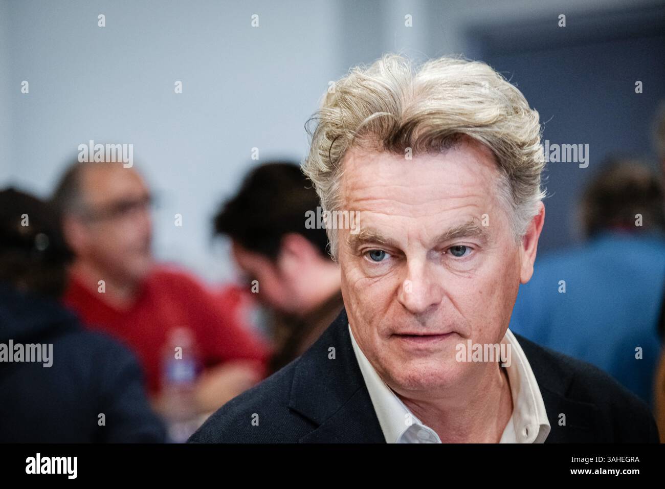 Portrait of Fabien Roussel, national secretary of the French Communist ...