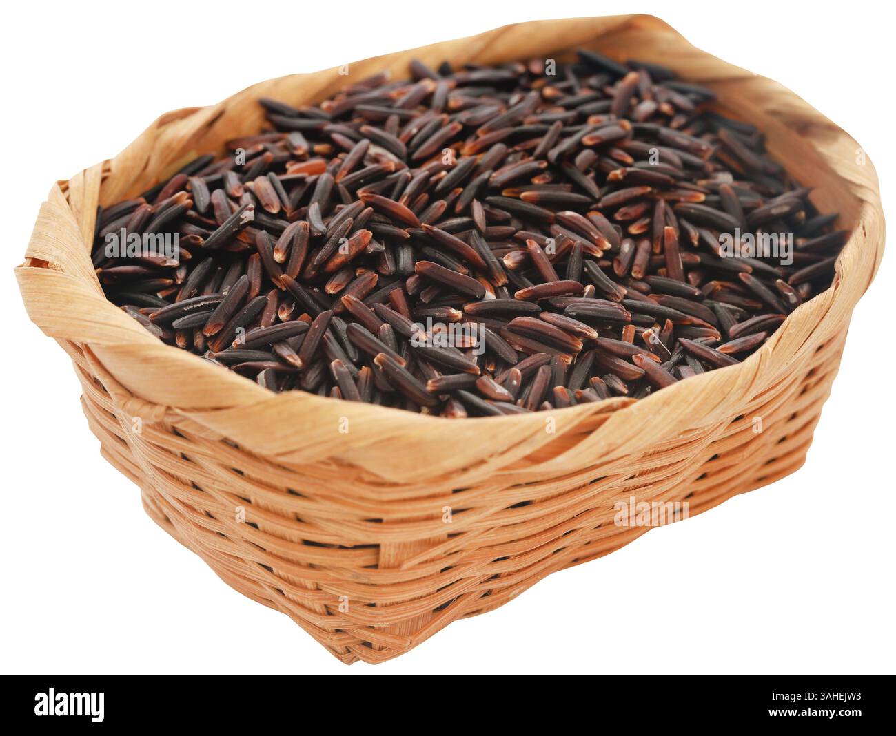 Black Jasmine rice whole closeup and isolated Stock Photo - Alamy