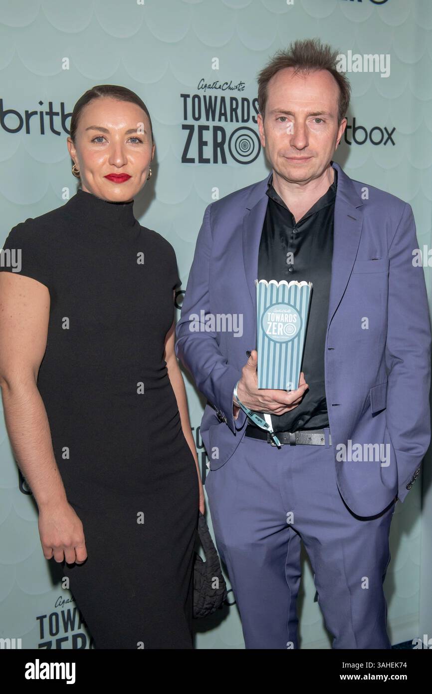 New York, USA. 9th Apr, 2025. (L-R) Rebecca Durbin and Damien Timmer ...