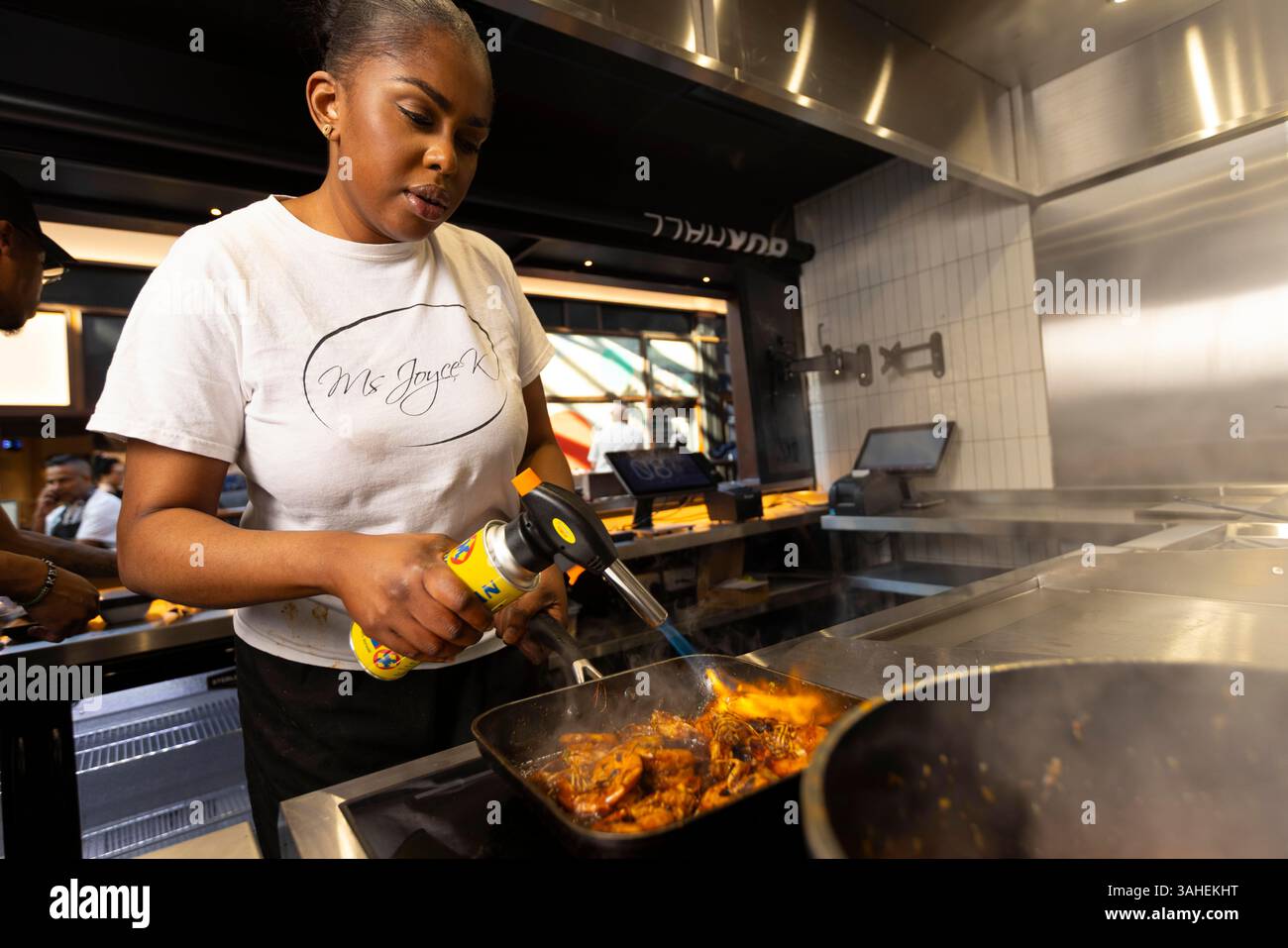 EDITORIAL USE ONLY Chef Ms Joyce K (real name Joyce Kudia), at the ...