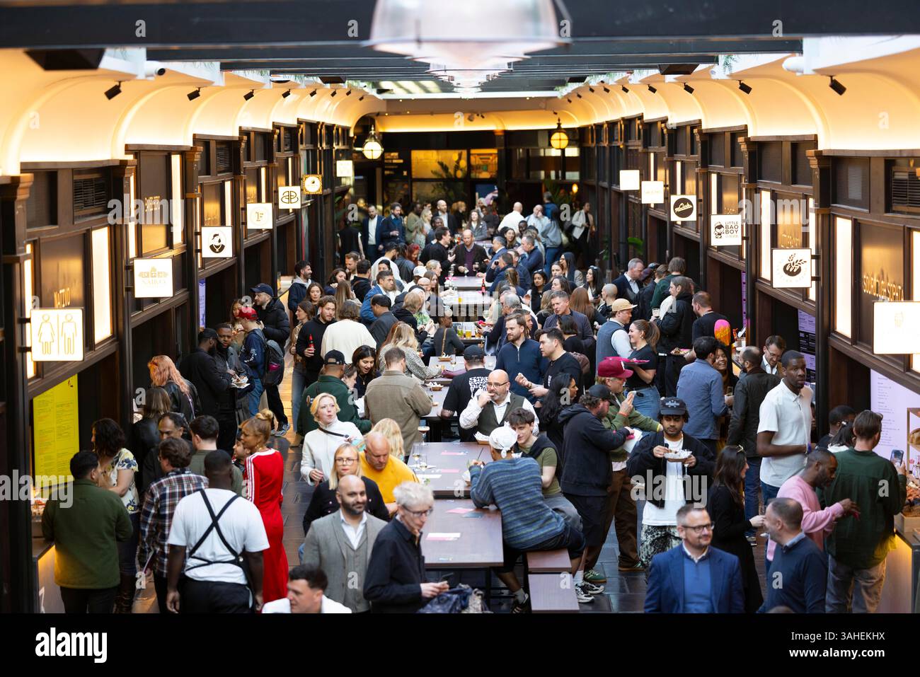 EDITORIAL USE ONLY People attending the launch of Kitchen No. 8 at ...