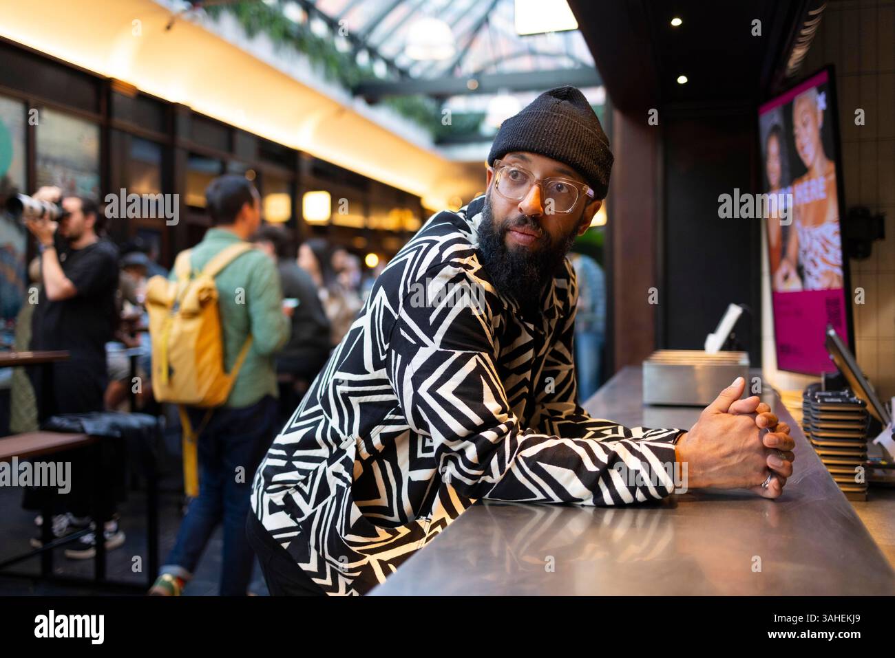 EDITORIAL USE ONLY Chef, James Cochran at the launch of Kitchen No. 8 ...