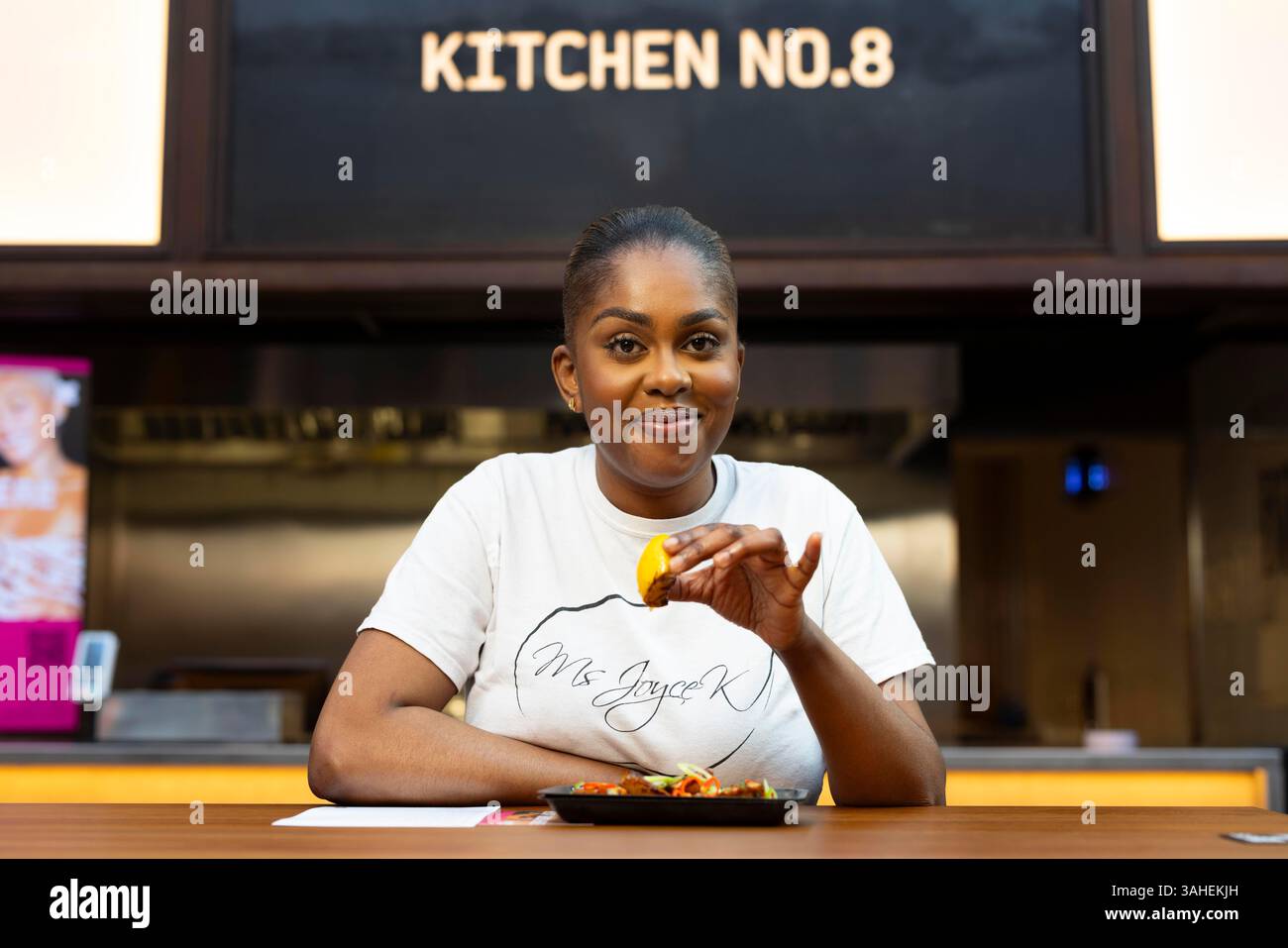 EDITORIAL USE ONLY Chef Ms Joyce K (real name Joyce Kudia), at the ...