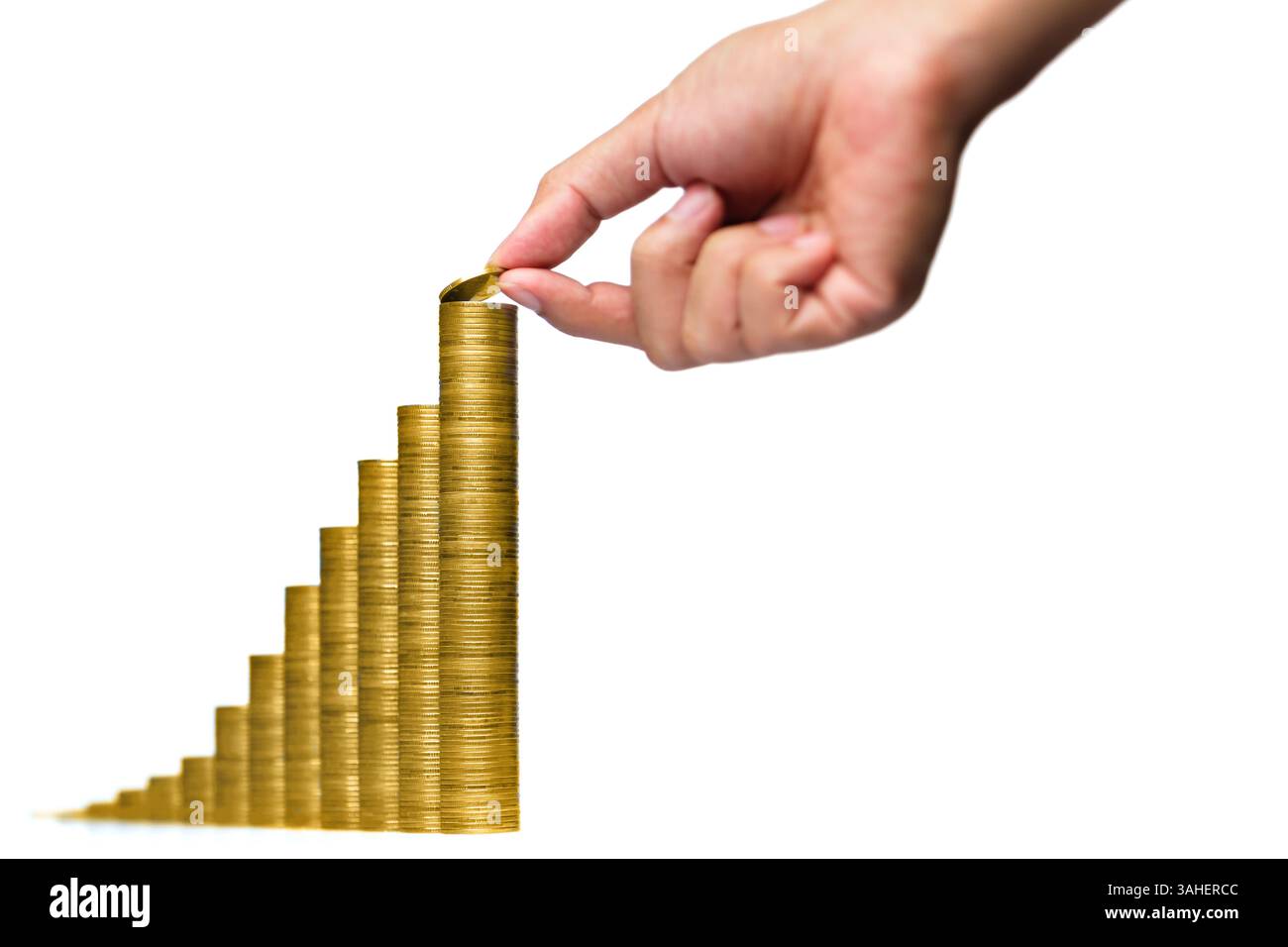 Growth gold in financial Cut Out Stock Images & Pictures - Alamy