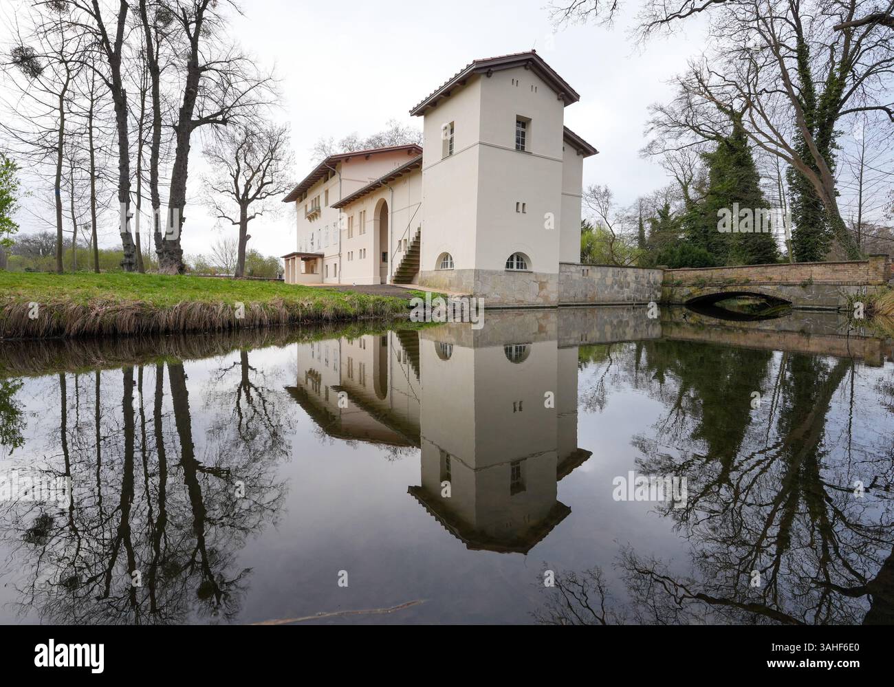 10 April 2025, Brandenburg, Potsdam: The renovated dairy at Kuhtor in ...