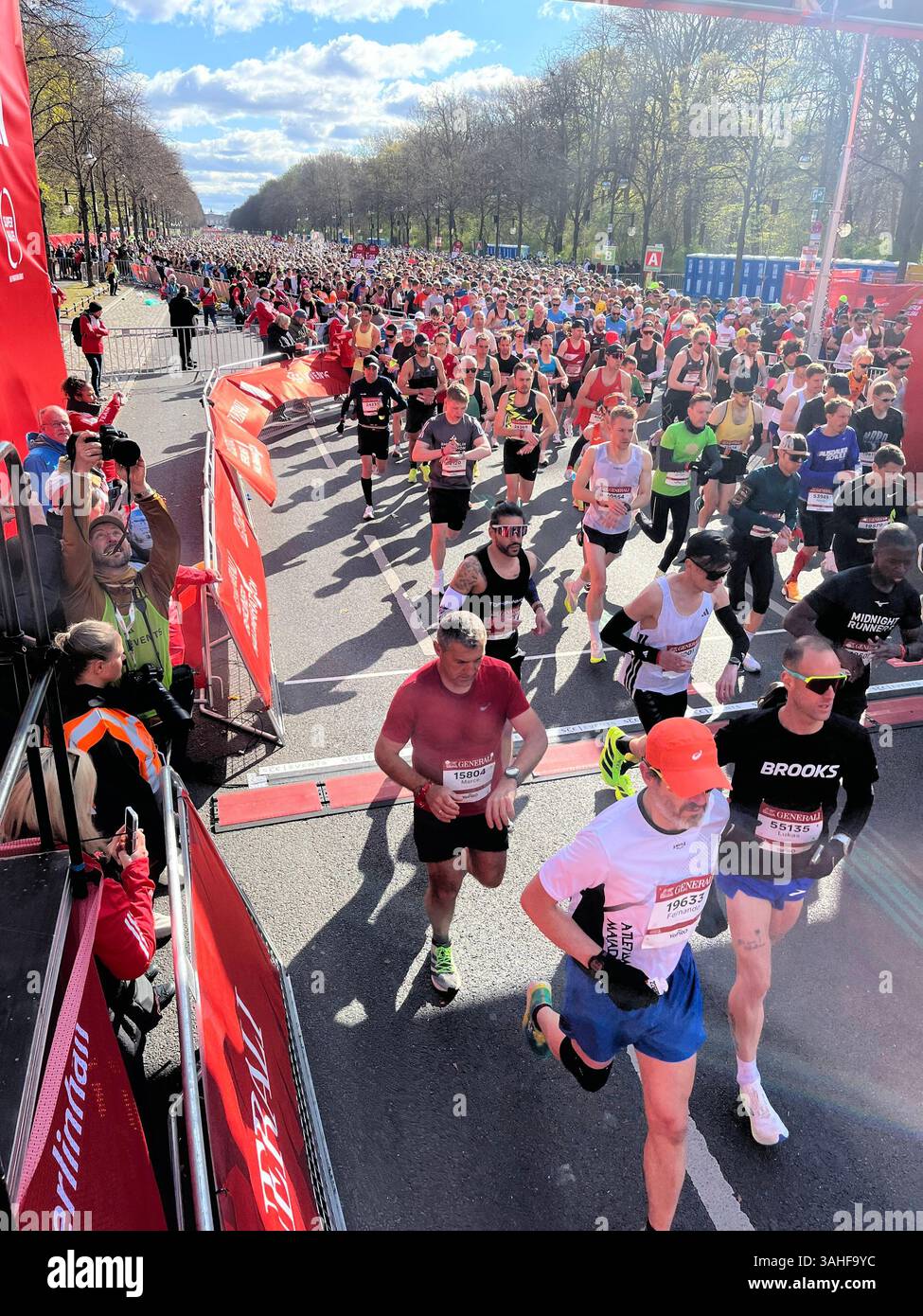 06.04.2025, 44.Berliner Halbmarathon in Berlin, Start und Ziel Strasse ...