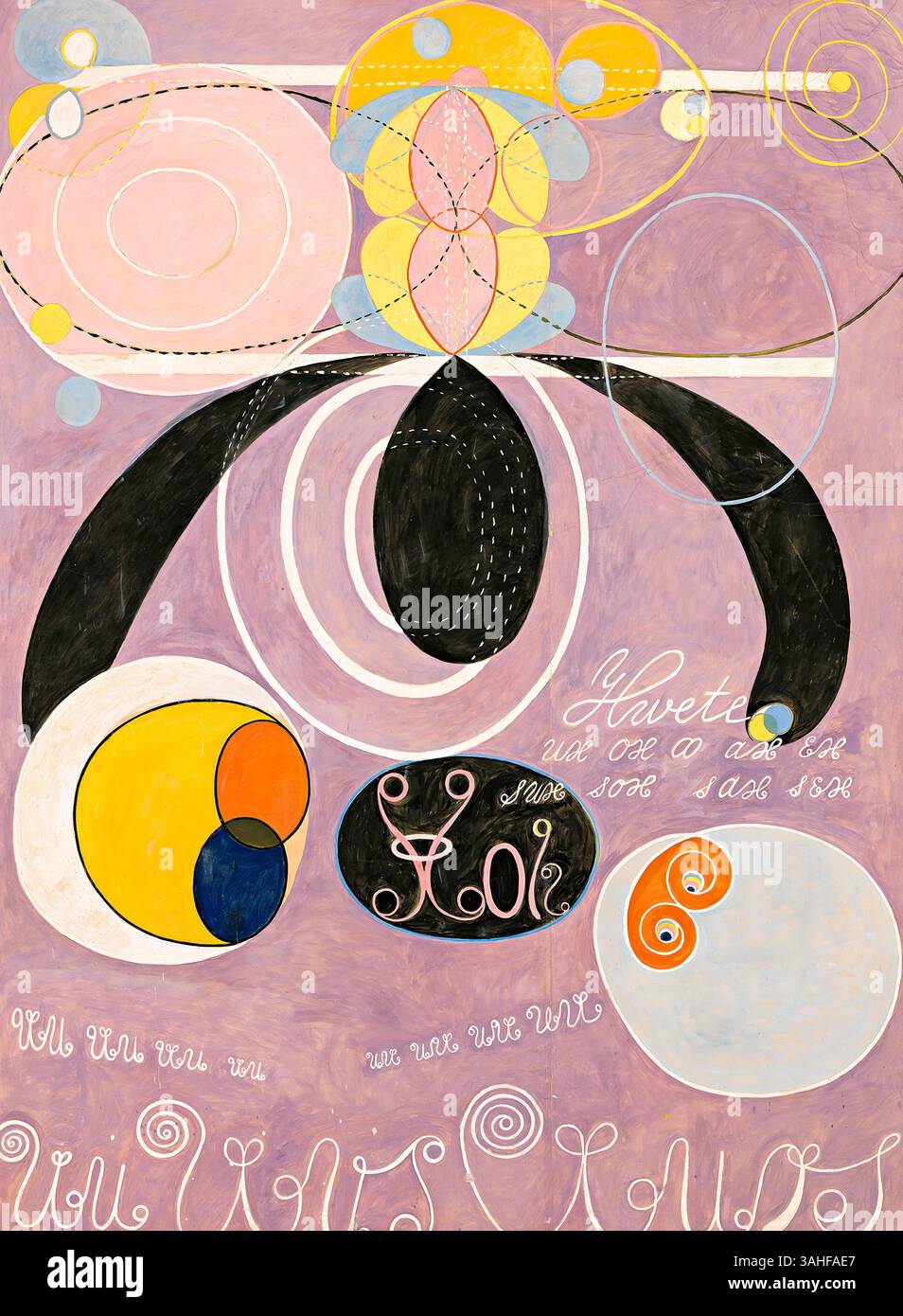 Hilma af Klint, The Ten Largest, No. 6, abstract painting 1907 Stock ...