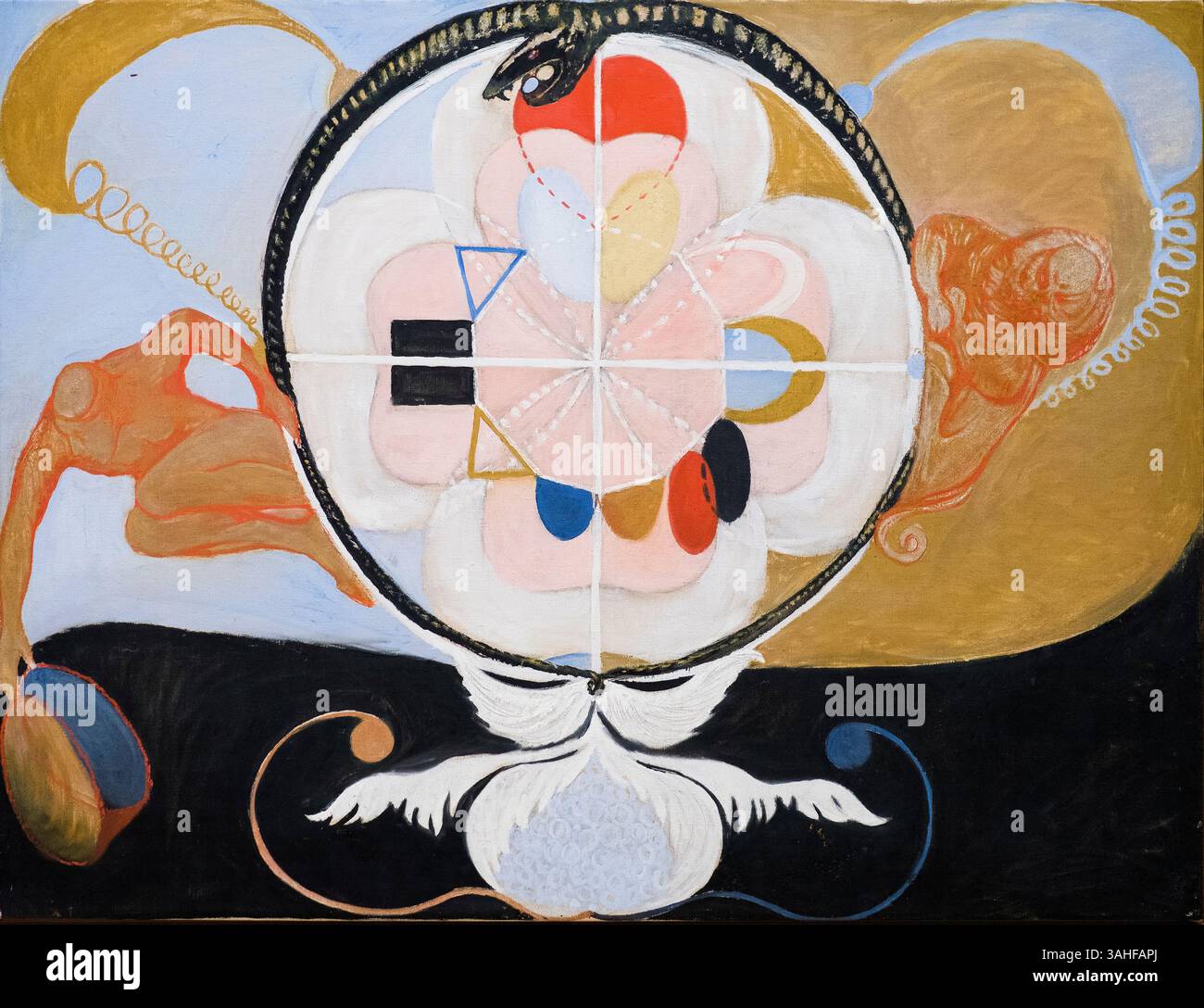 Hilma af Klint, Evolution, Group VI, No 13, abstract painting 1908 ...