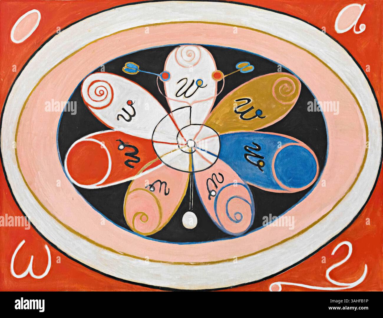 Hilma af Klint, abstract painting, Evolution, Group IV, No 15, The ...
