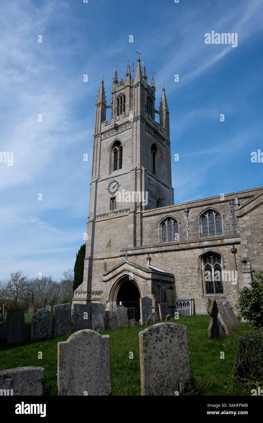 St. Peter`s Church, Lowick, Northamptonshire, England, UK Stock Photo ...