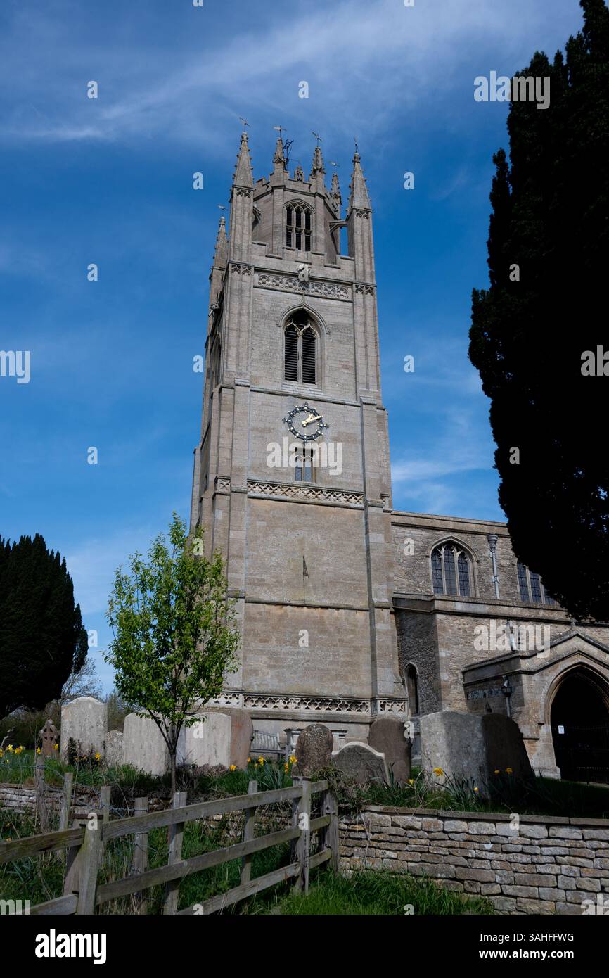 St. Peter`s Church, Lowick, Northamptonshire, England, UK Stock Photo ...