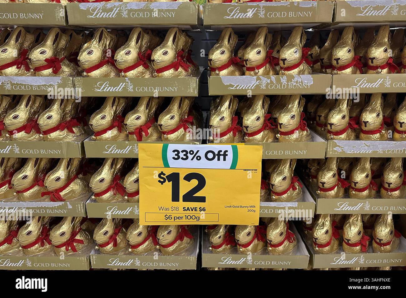 Easter eggs on sale at a supermarket in Melbourne, Victoria, Thursday ...