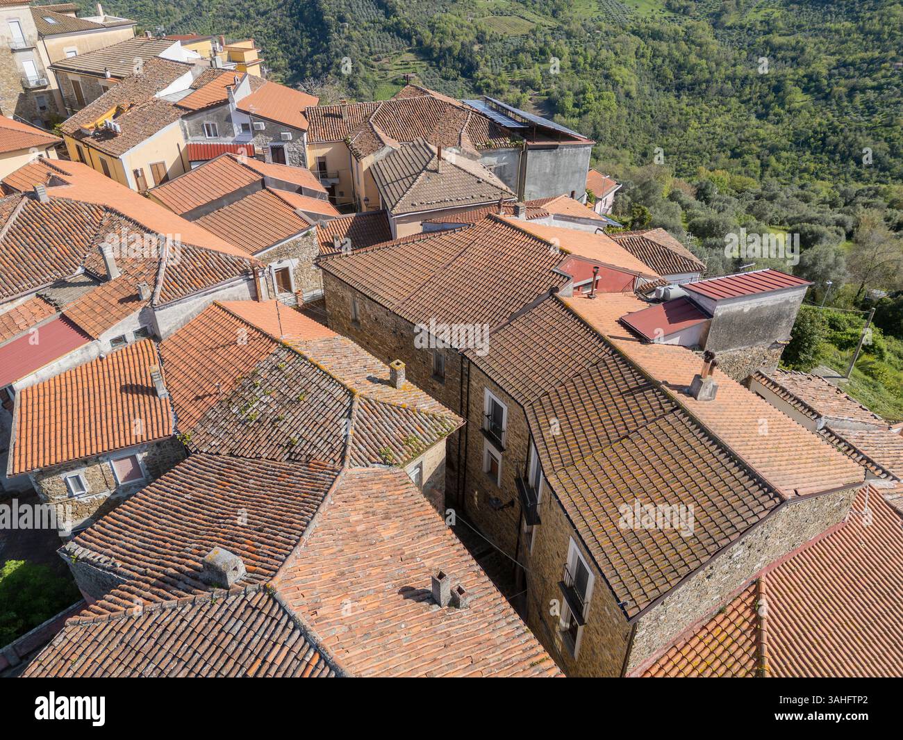 Rutino from Above – Aerial Views of a Timeless Cilento Village Stock ...