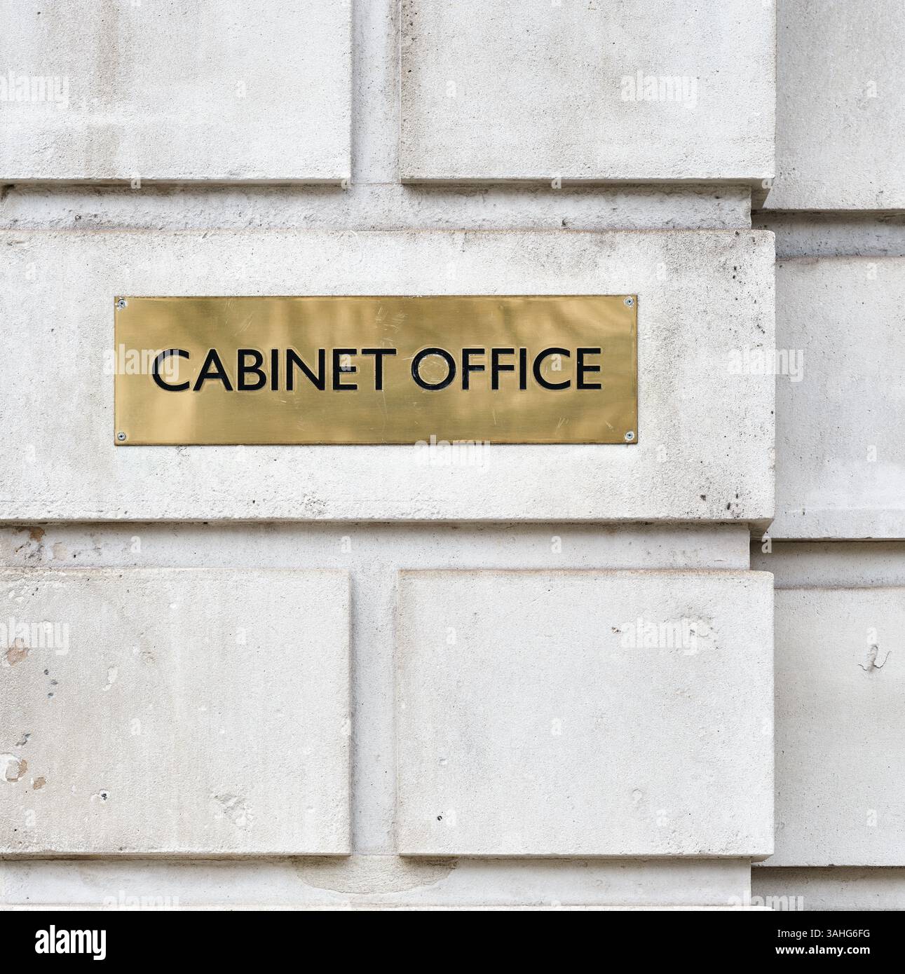 Street sign for Cabinet Office, 70 Whitehall, City of Westminster ...