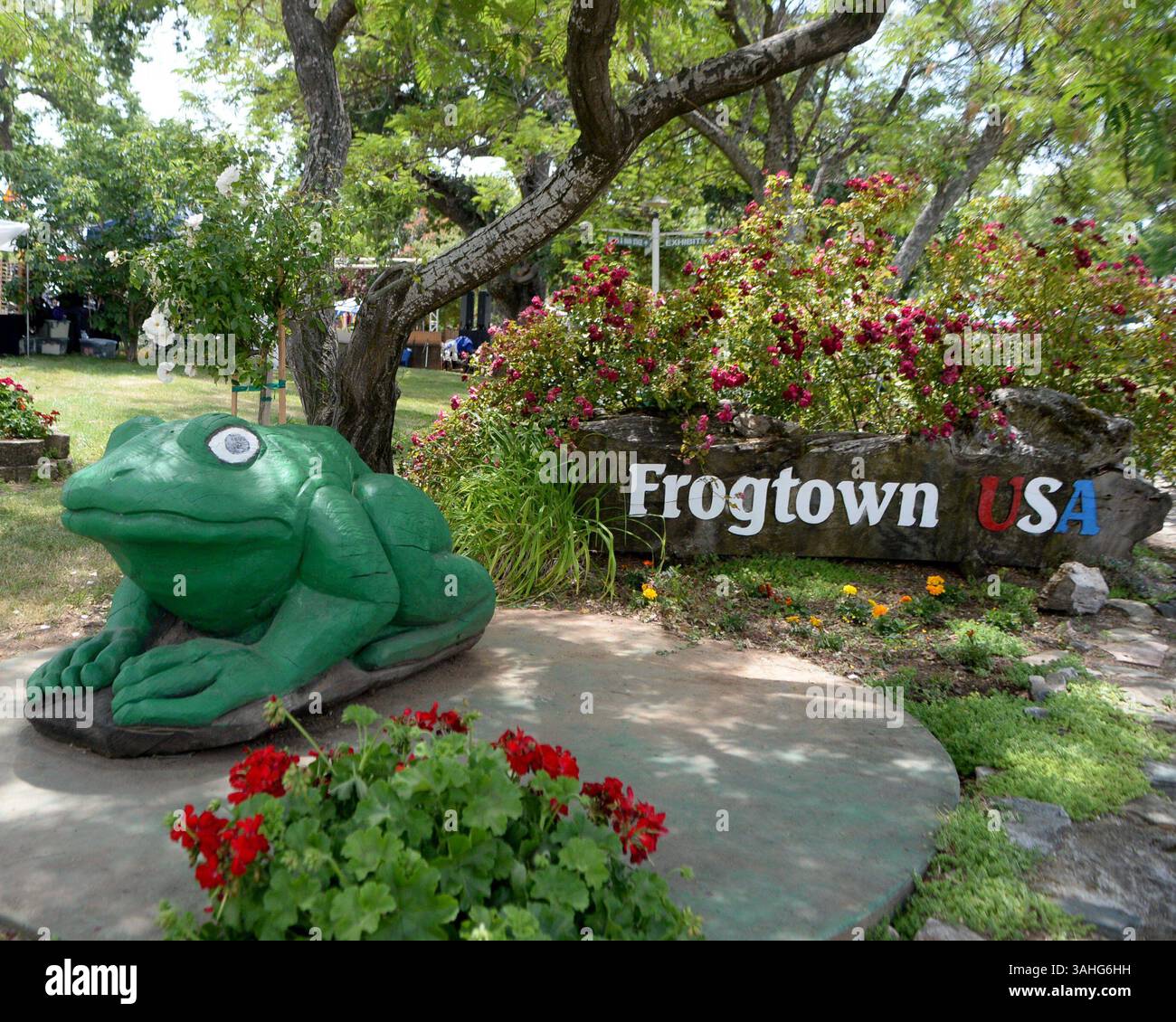 May 17, 2015 - California, U.S. - A Frogtown USA is displayed at the ...