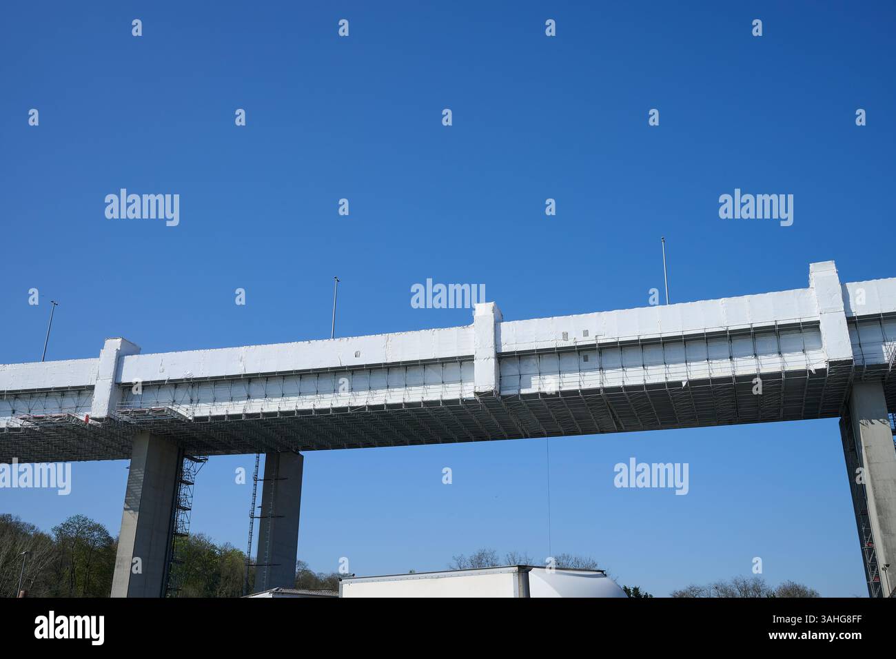 Brussels Capital Region, Belgium: April 9, 2025: The Brussels ring and ...