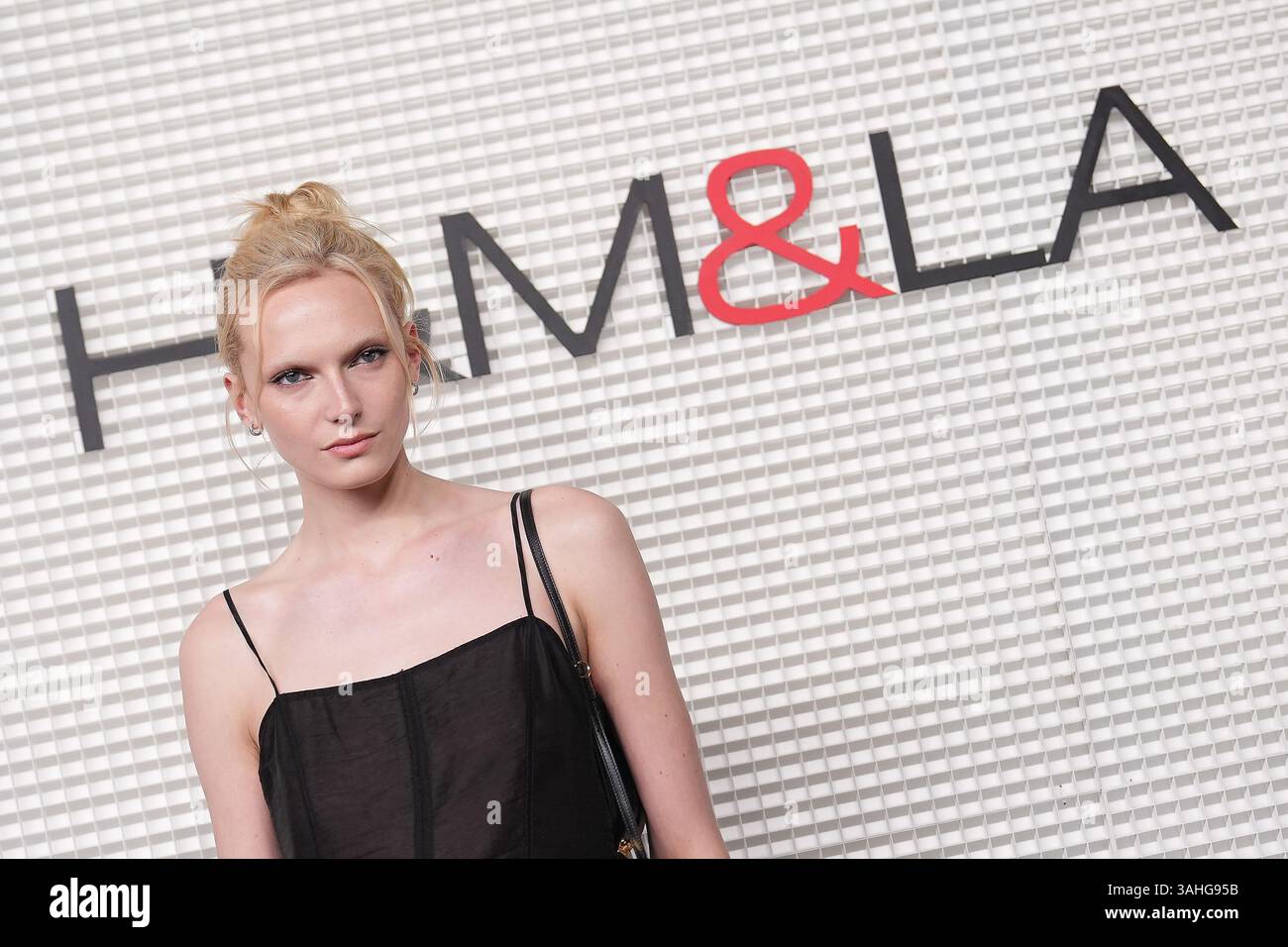 Los Angeles, USA. 09th Apr, 2025. Alex Consani attends the H&M&LA Music ...