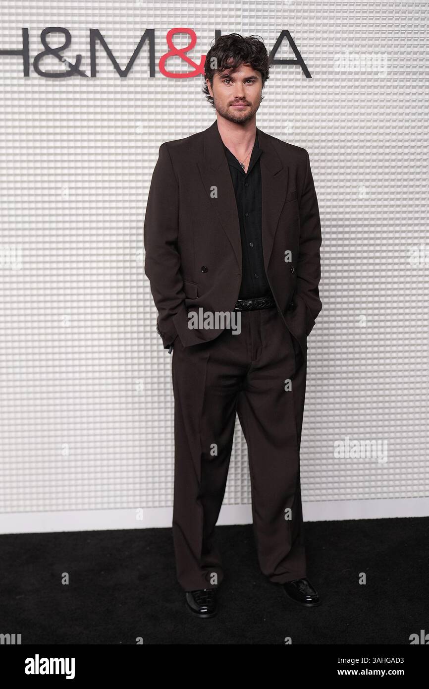 Los Angeles, USA. 09th Apr, 2025. Chase Stokes attends the H&M&LA Music ...