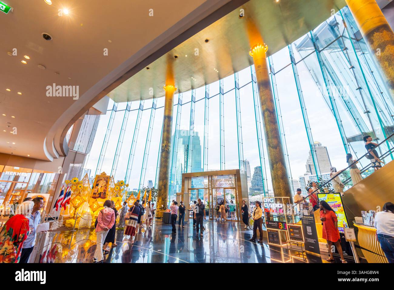 Bangkok,Thailand-July 02 2024:A large modern space inside the main ...