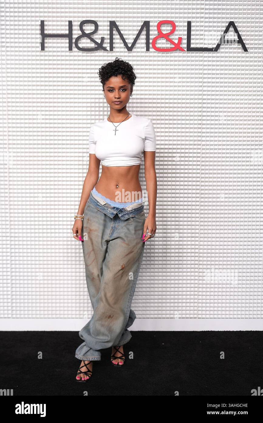 Los Angeles, USA. 09th Apr, 2025. Tyla attends the H&M&LA Music ...