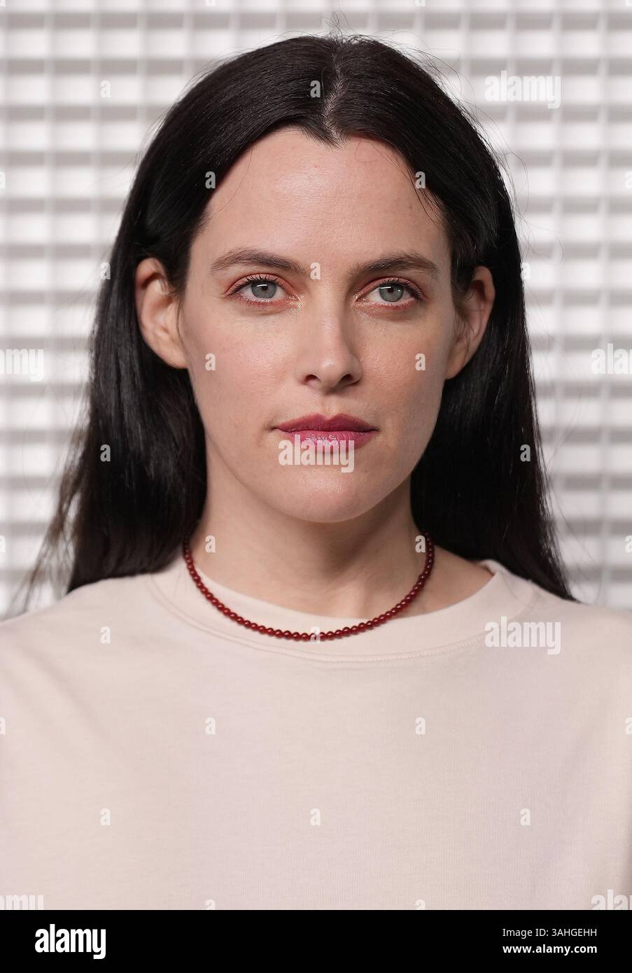 Los Angeles, USA. 09th Apr, 2025. Riley Keough attends the H&M&LA Music ...