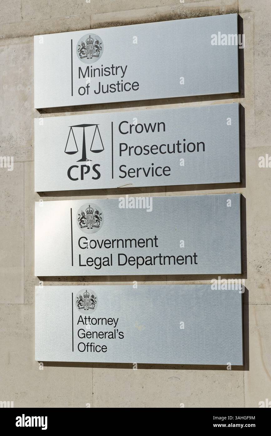 Ministry of Justice, Crown Prosecution Service, Government Legal ...