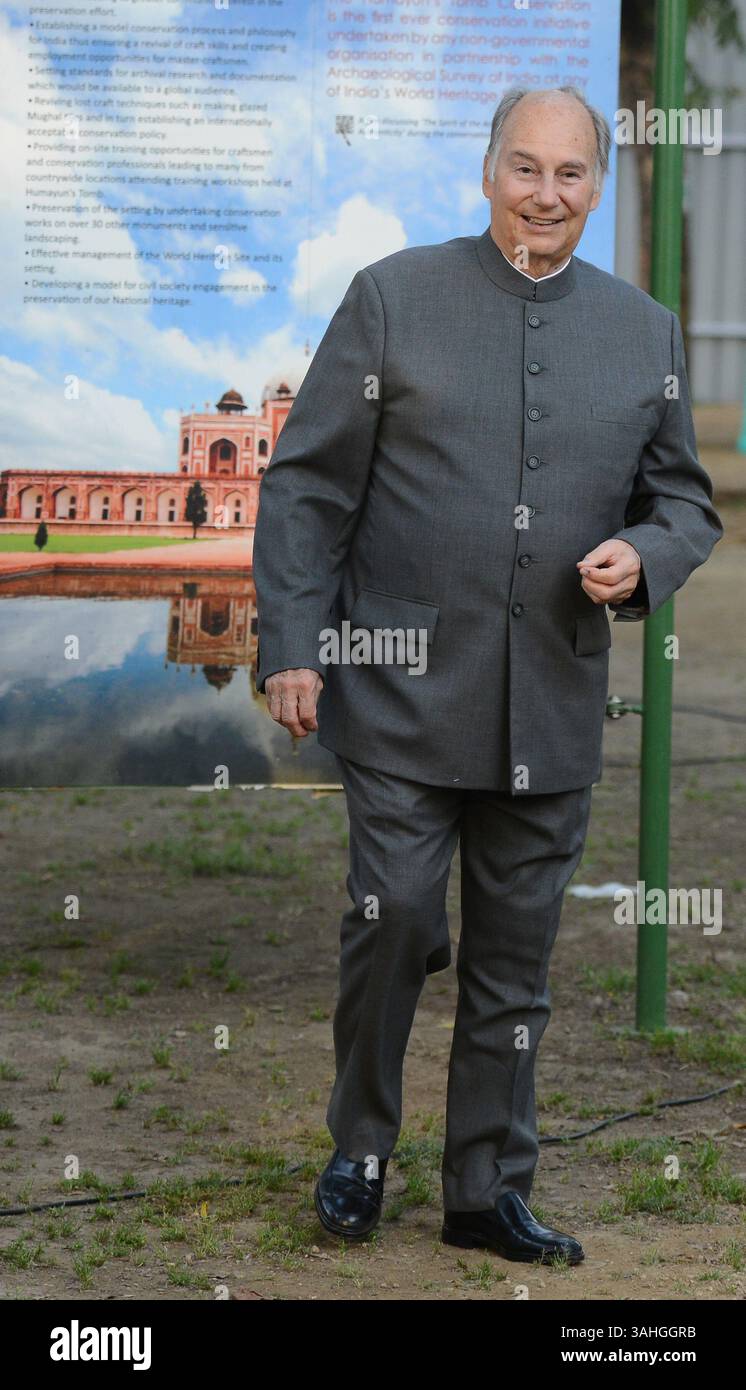 NEW DELHI,INDIA â€“APRIL 07: The founder and president of the Aga Khan Network for Development ...