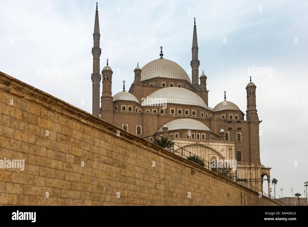 Cairo, Egypt; January 21, 2024: Showcase Cairo's Alabaster Mosque, a ...
