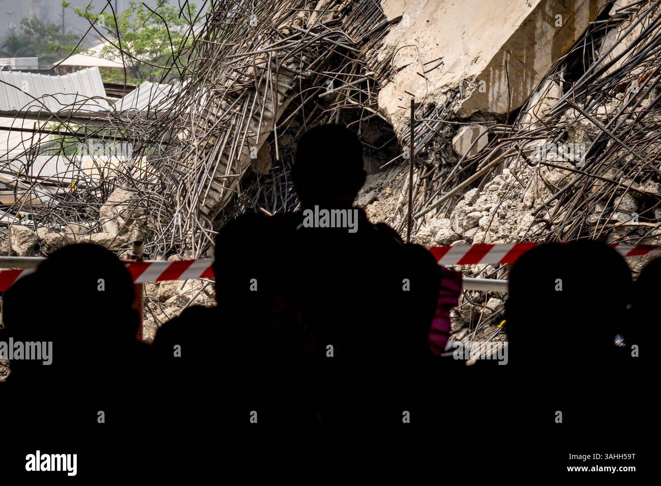 April 10, 2025, Bangkok, Thailand: The family members of victims of the ...