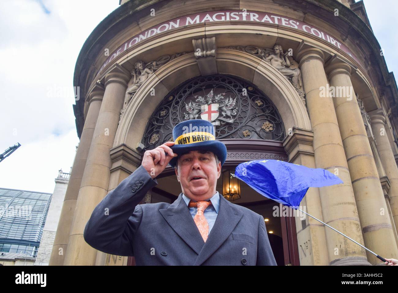 London, England, UK. 10th Apr, 2025. Anti-Brexit activist STEVE BRAY ...