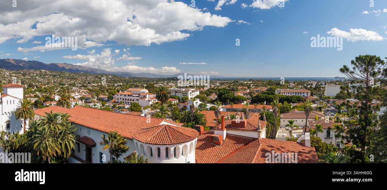 A breathtaking panoramic view of Santa Barbara from the historic ...