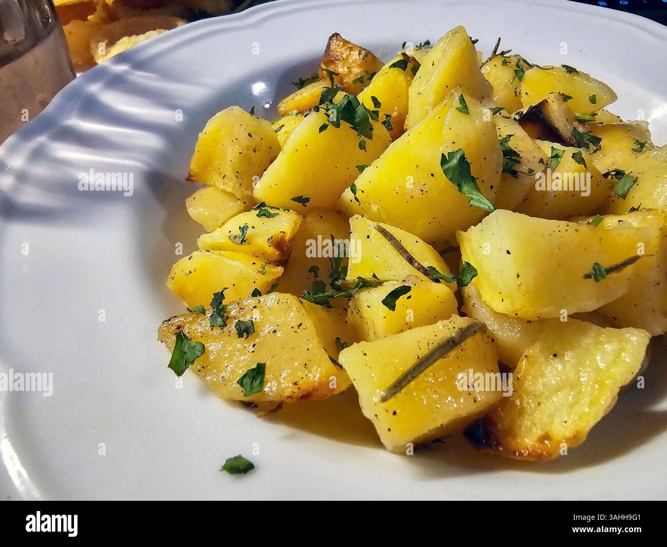 Tasty baked potatoes garlic on hi-res stock photography and images - Alamy