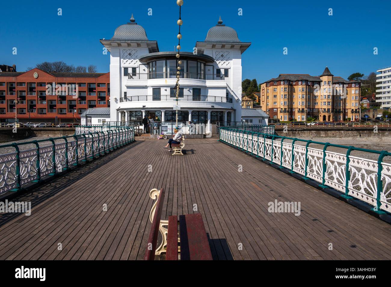 Penarth pier on a sunny spring morning Stock Photo - Alamy