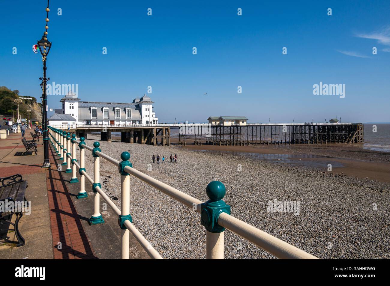 Penarth pier on a sunny spring morning Stock Photo - Alamy