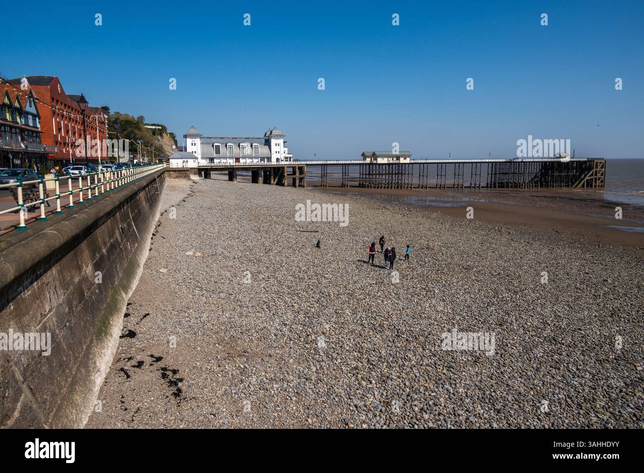 Penarth pier on a sunny spring morning Stock Photo - Alamy