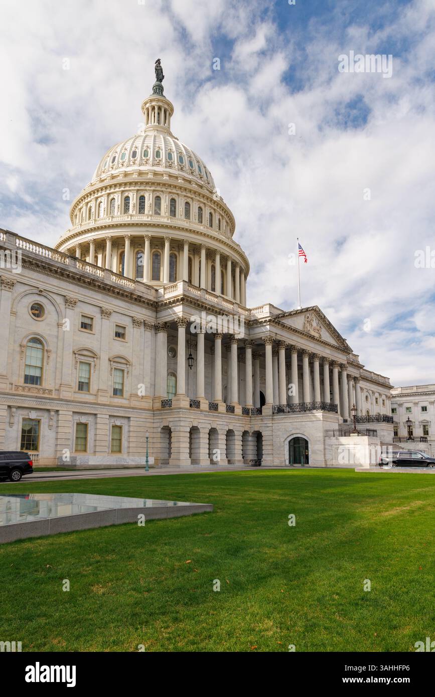 The iconic United States Capitol building, an emblem of American ...