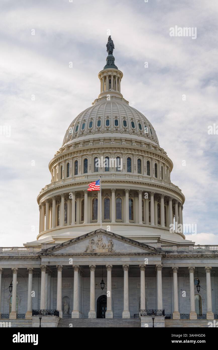 The iconic United States Capitol building, an emblem of American ...