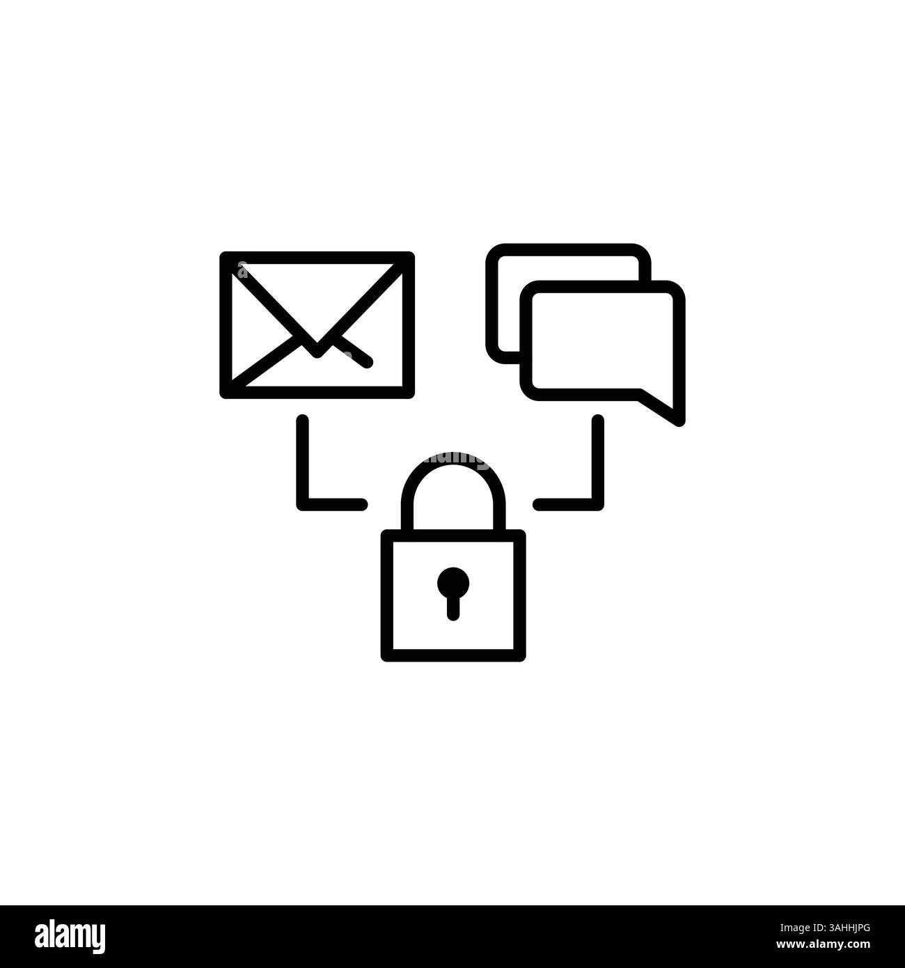 Computer cybersecurity icon Black and White Stock Photos & Images - Alamy