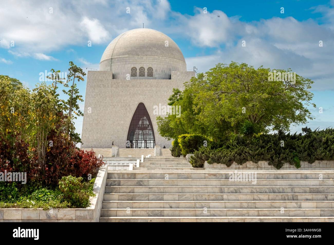 Mausoleum of Quaid-e-Azam, also known as Mazar-e-Quaid, famous landmark ...