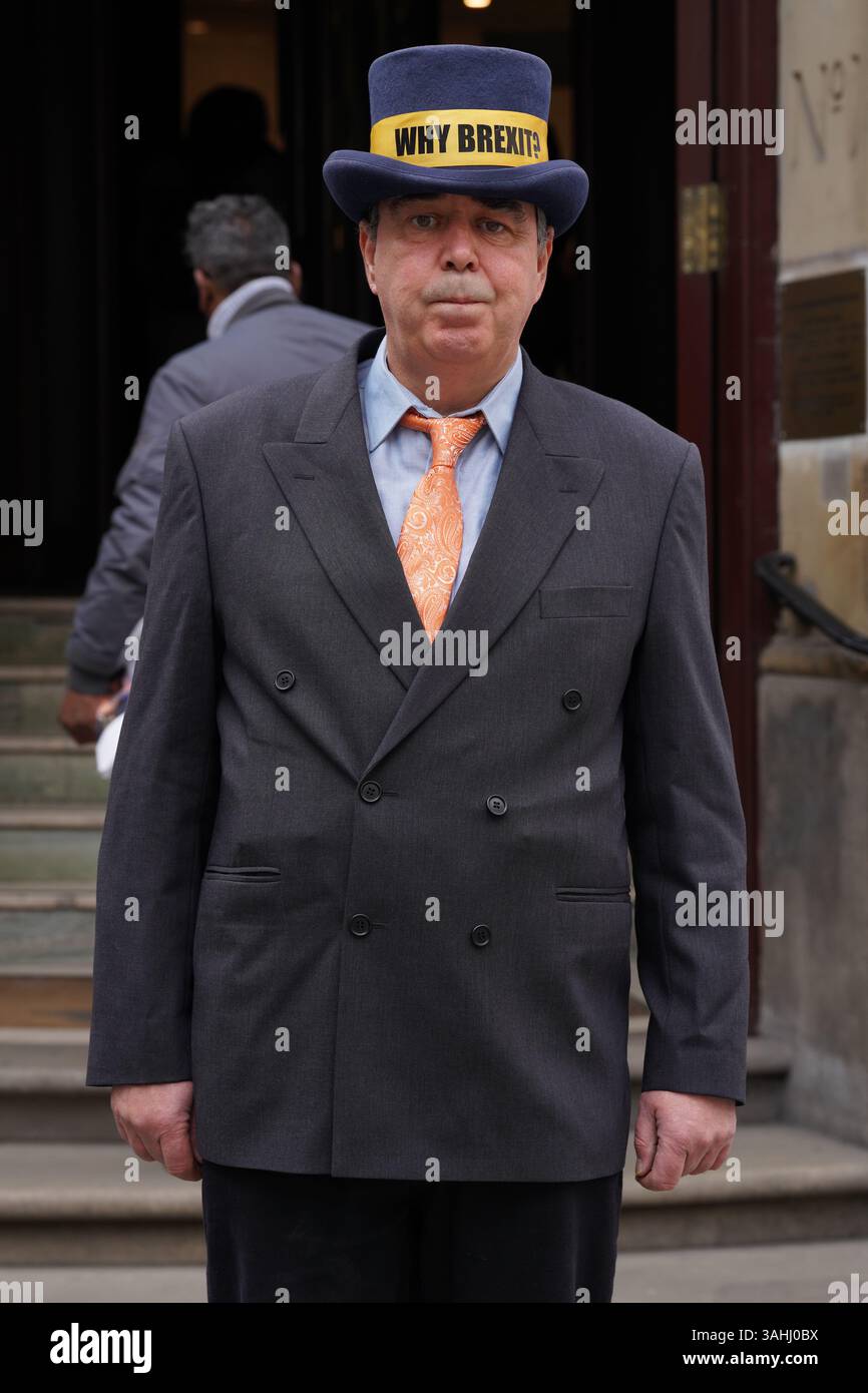 Anti-Brexit protester Steve Bray arrives at City of London Magistrates ...