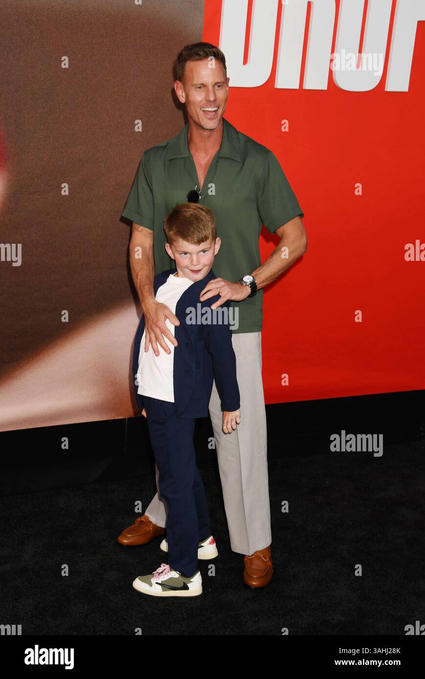 HOLLYWOOD, CALIFORNIA - APRIL 08: Christopher Landon and son attend the ...