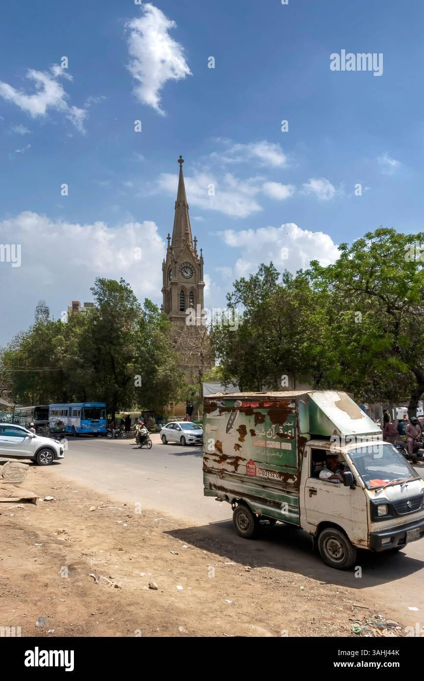 Historical Merewether Clock Tower is located in Karachi, Sindh Pakistan ...