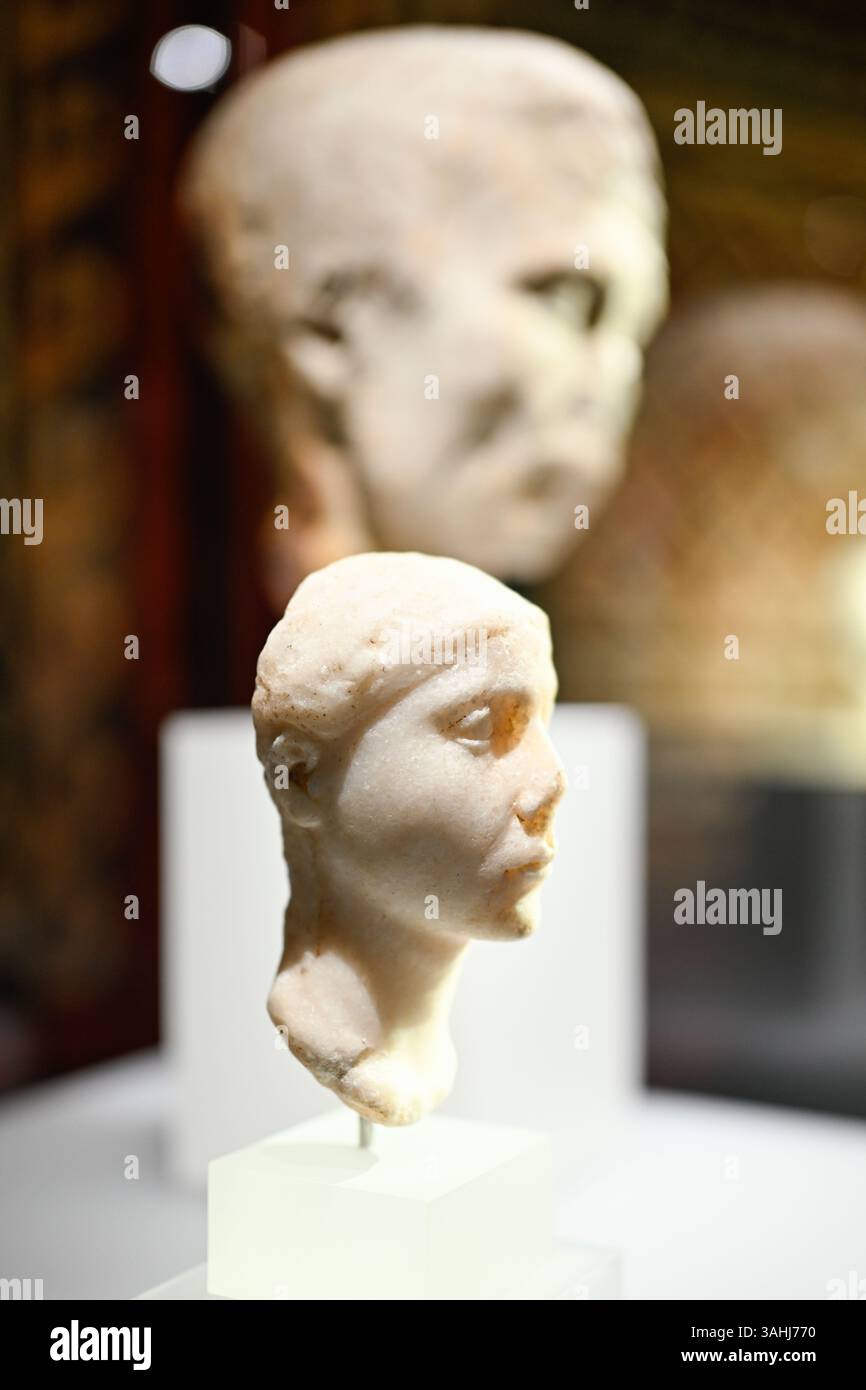 Speyer, Germany. 10th Apr, 2025. Portraits of the young Cleopatra ...