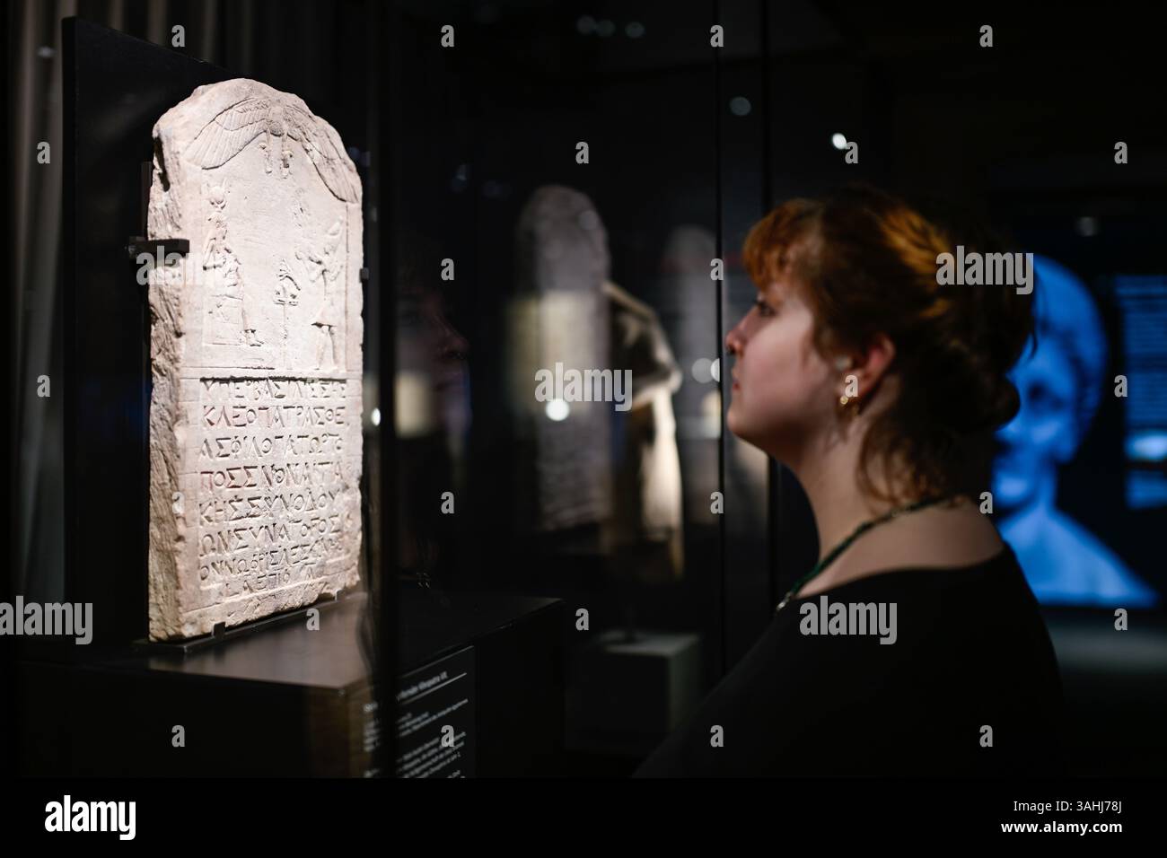Speyer, Germany. 10th Apr, 2025. A woman stands in the "Caesar ...