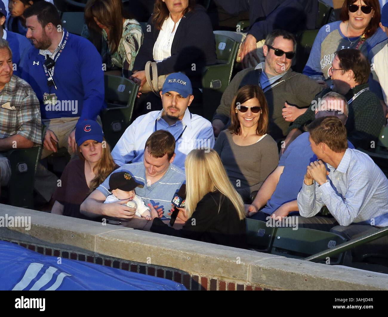 June 23, 2015 - Chicago, IL, USA - Keith Hartley being interviewed by a ...
